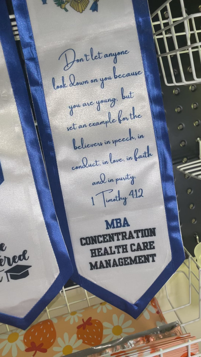 It's Graduation SZN! Customize Your Graduation Stole – BeyondBeautifulByAma